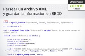 Parsear un archivo XML y guardar su información en una base de datos